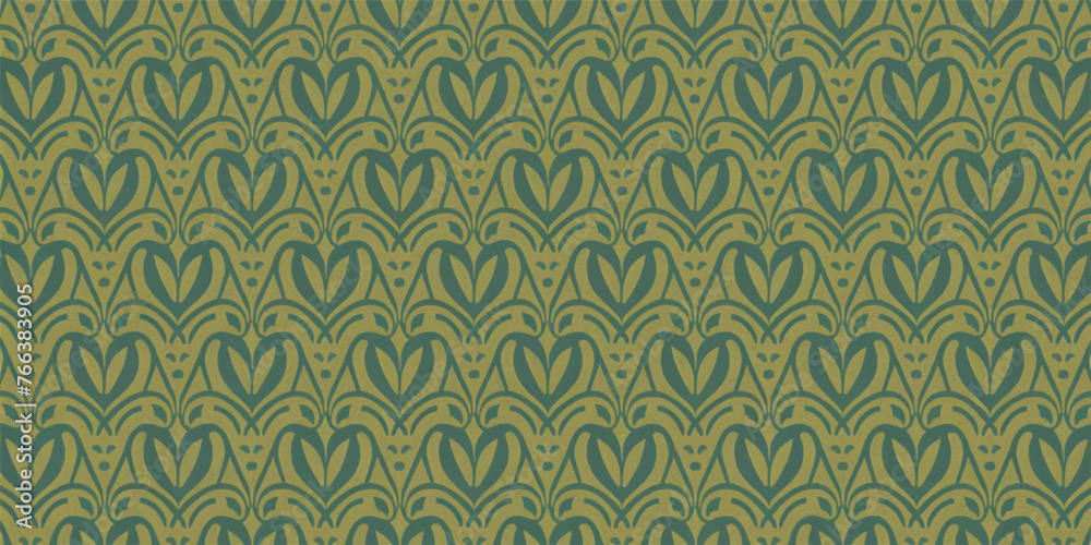Modern Thai pattern background with gold and green color combination ...