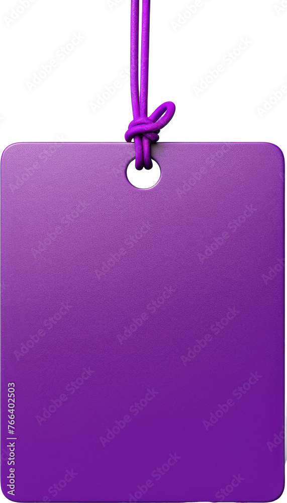 purple square price tag isolated on white or transparent background ...