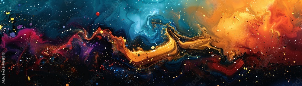 Capture the essence of a multi-sensory art gallery experience in a ...