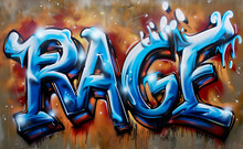 RAGE Graffiti Sign Free Stock Photo - Public Domain Pictures