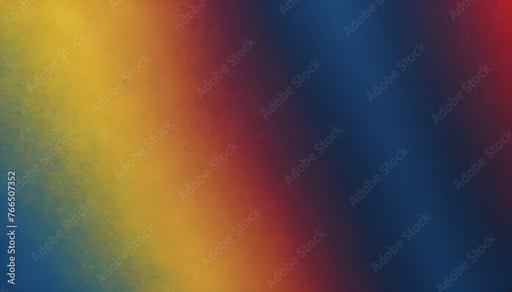 red blue yellow abstract grainy gradient background with noise texture ...