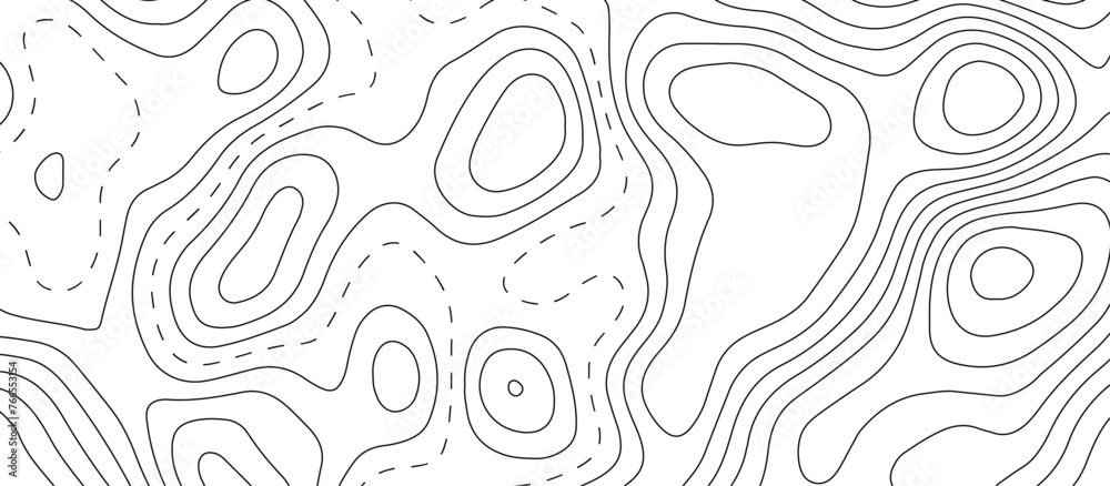 Abstract topographic map patterns, topography line map. The black on ...