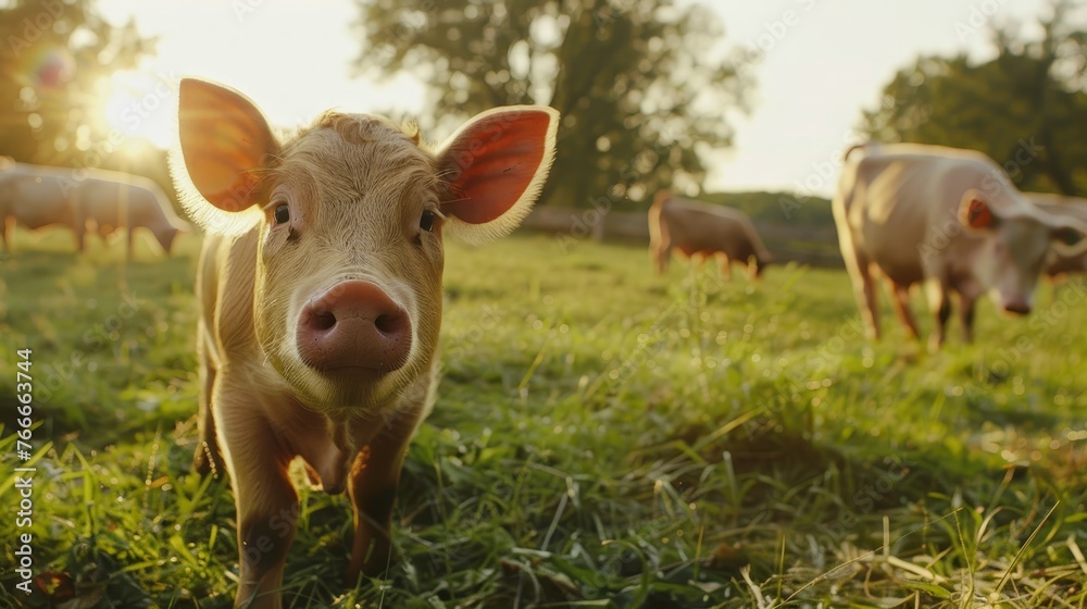 Farm Animal Welfare Cinematic shots of pasture-raised livestock and ...