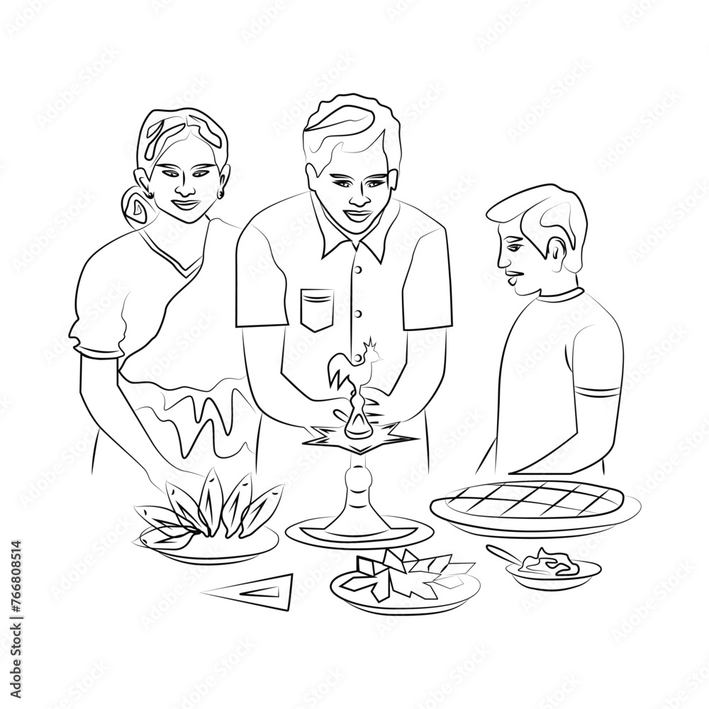 SInhala and Tamil New Year. Sinhala Avurudu Design. Sinhala Aluth ...