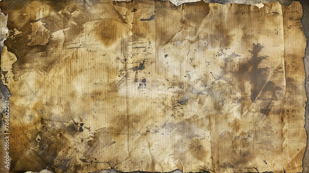 vintage stains and distressed edges on abstract old rough antique ...