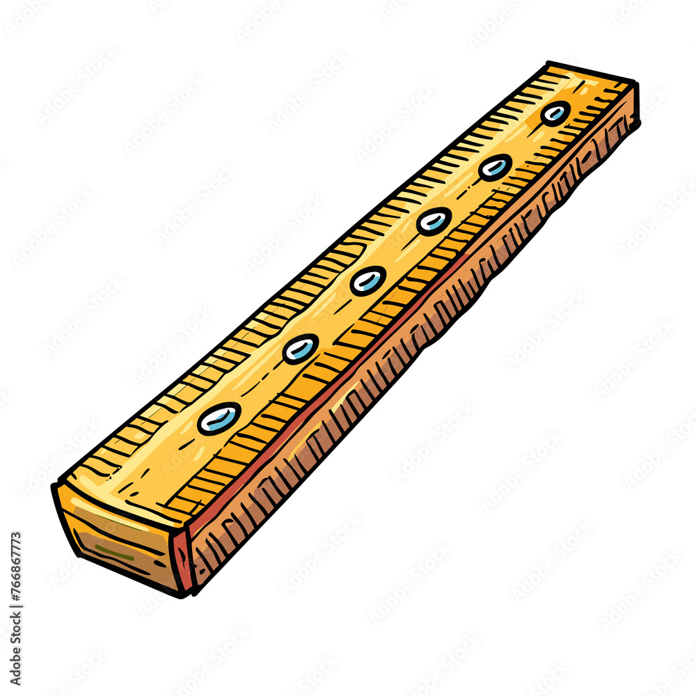Ruler Cartoon, Isolated on transparent background, PNG, Cartoon Stock ...
