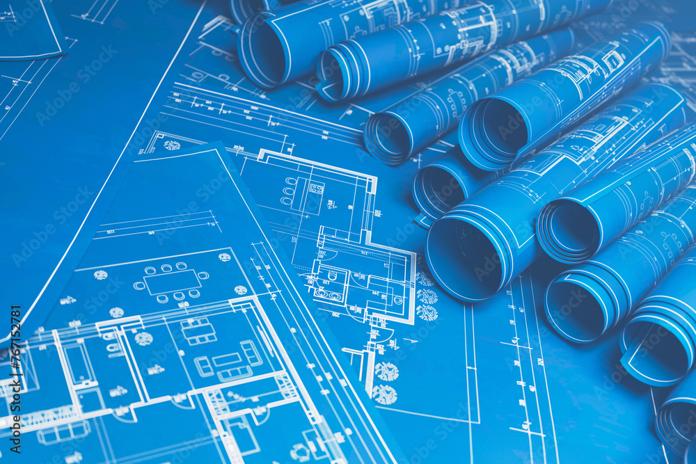 Detailed Engineering Blueprints for Architectural & Mechanical Design ...