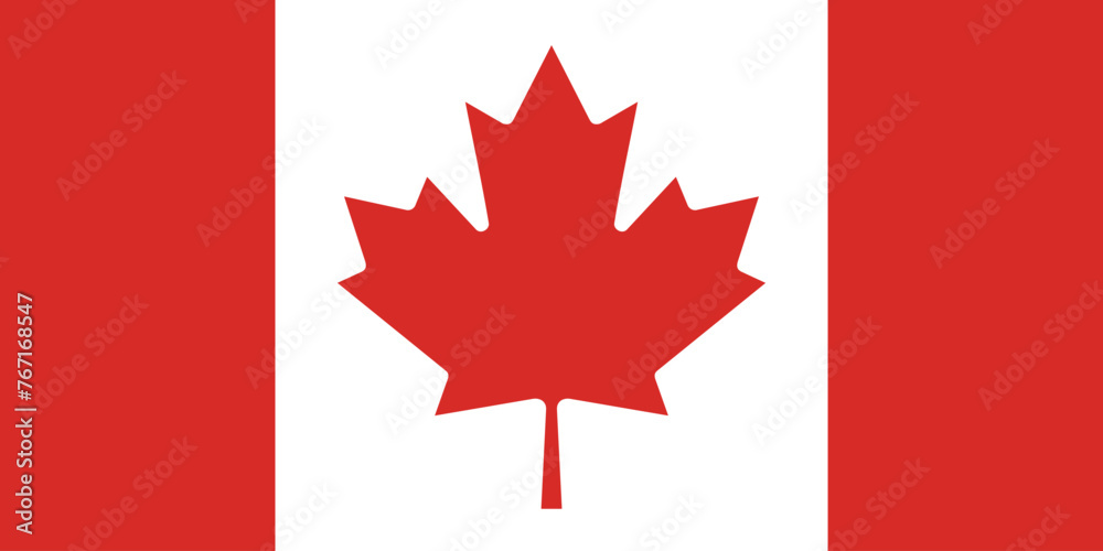 Canada flag Canada National Flag design with original aspect ratio ...