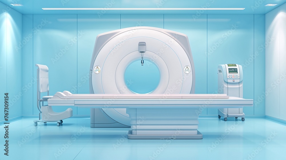 advanced mri or ct scan machine for medical diagnosis at hospital lab ...
