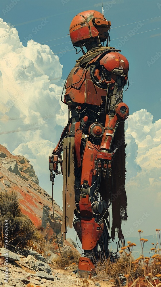 Develop a concept for a graphic novel set in a post-apocalyptic world ...