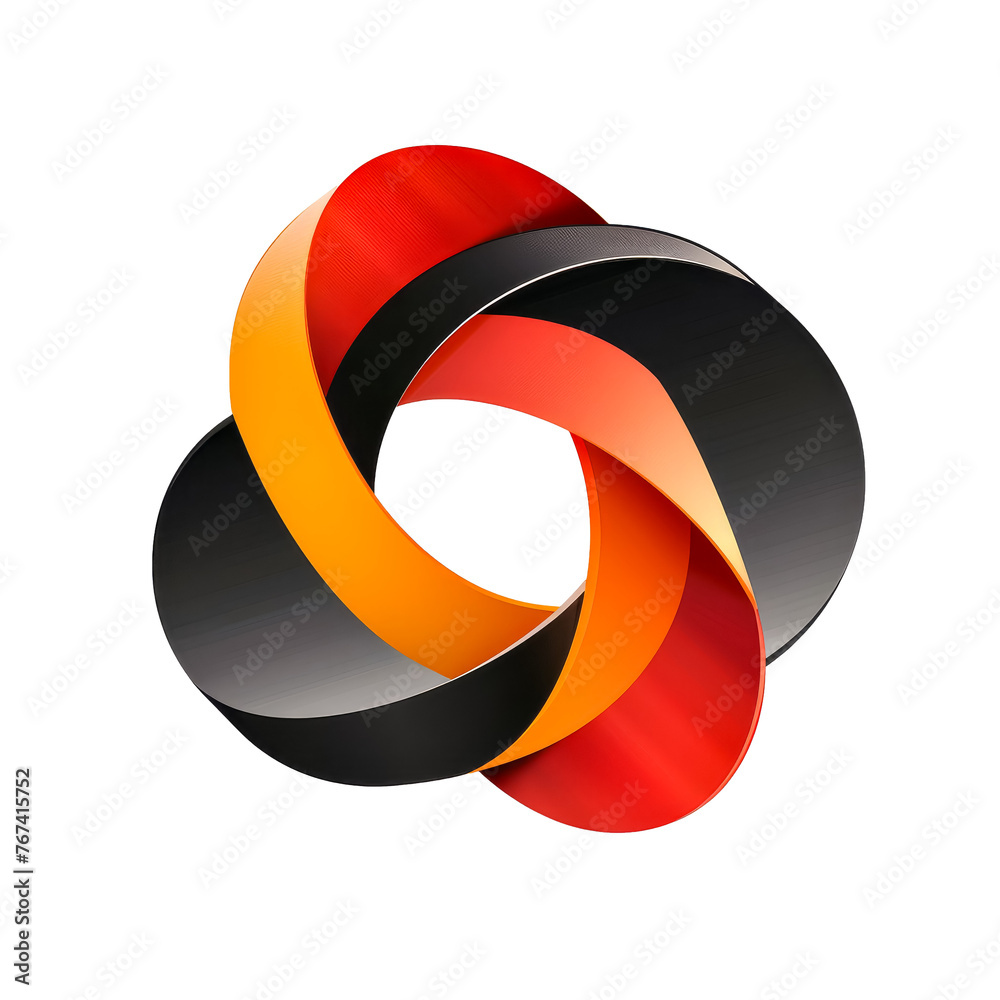 futuristic logo on a transparent background, 3d render, commercial logo ...