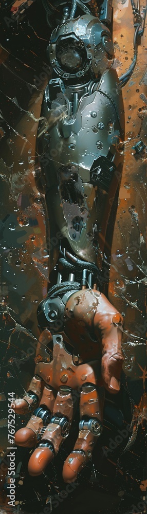 Imagine a captivating visual representation of a world where human ...