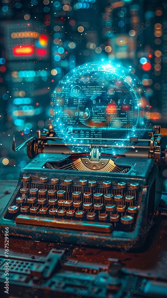 Incorporate a futuristic touch by showcasing emojis morphing into ...