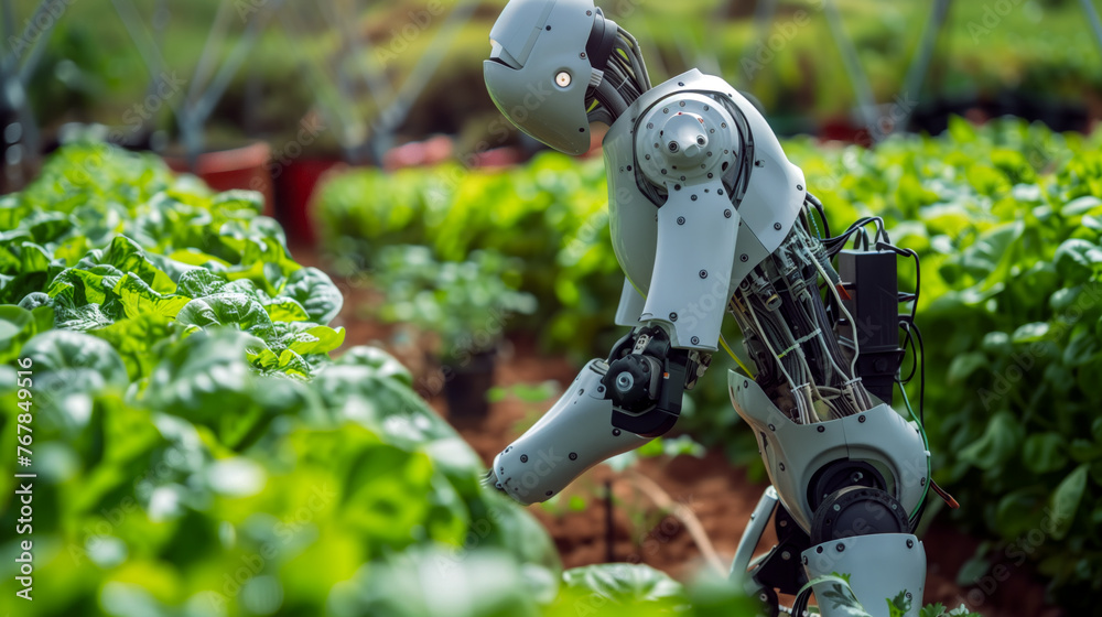 The future of agriculture and horticulture. A mechanical robot ...