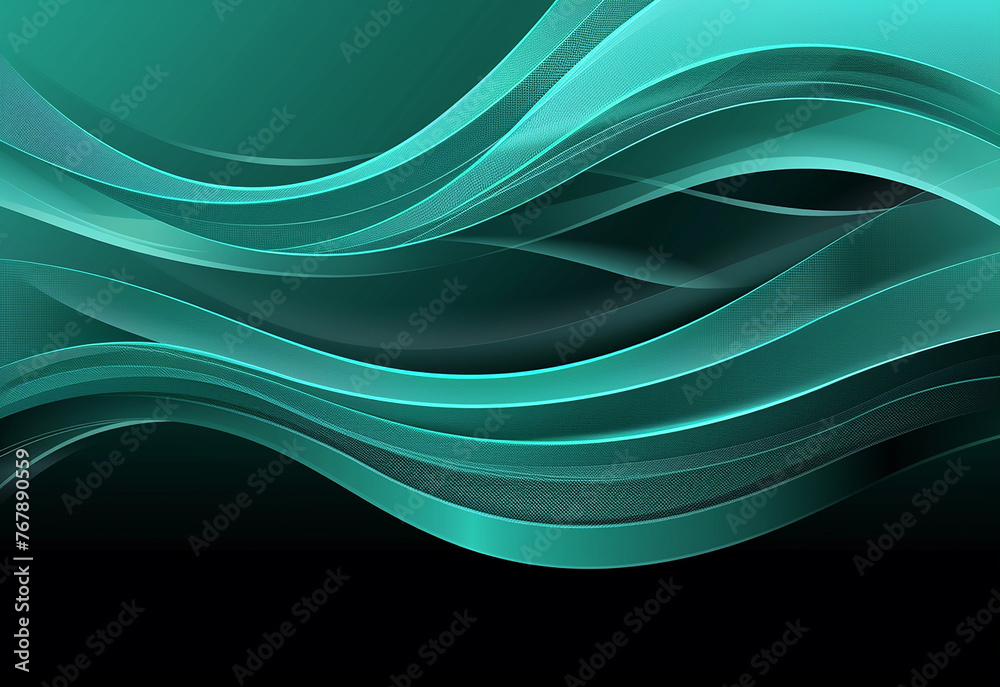 Animated background video with turquoise spiral wave pattern Stock ...