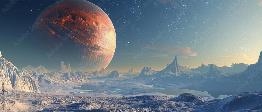 Ilustración de Stock Planetary science enhanced by proteomics ...