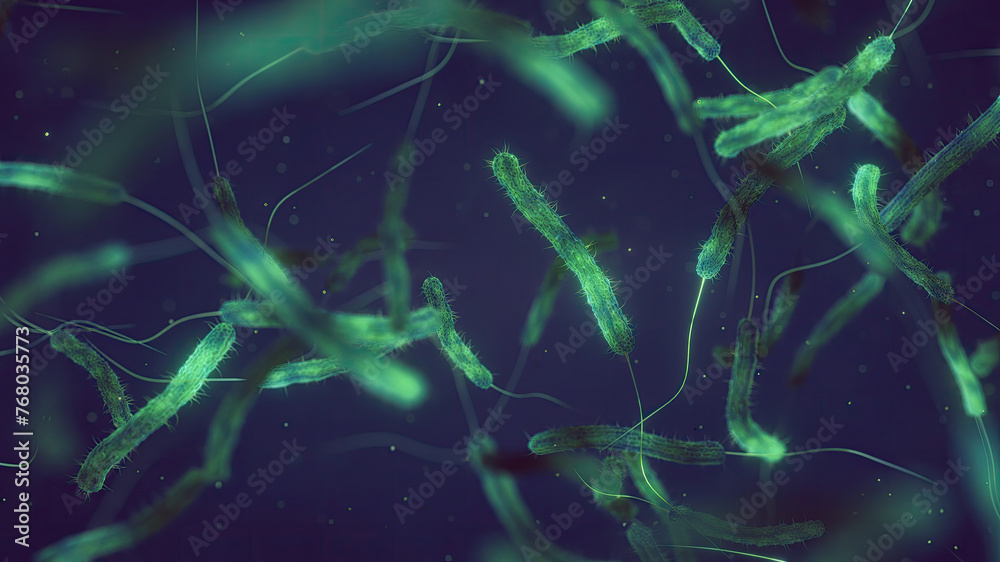 Cholera bacteria. Vibrio cholerae is a gram negative bacterium. Cholera ...
