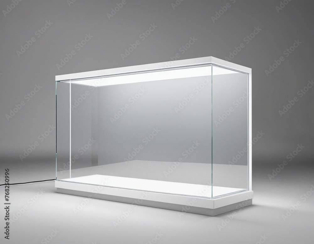 blank space glasses box display window showcase with copyspace studio ...