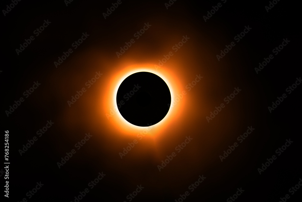 Eclipse re construction in a studio using a bright flashlight and a ...