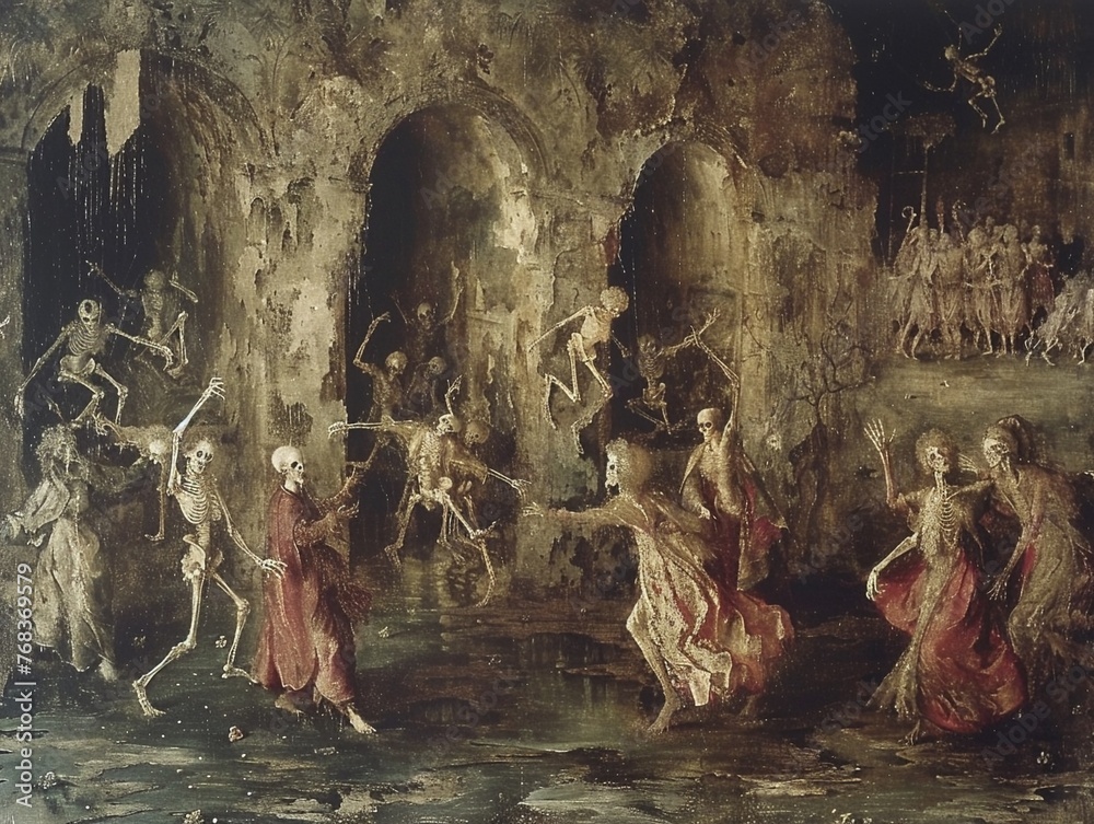 In Gothic Art, revolution is depicted as a grotesque dance of death ...