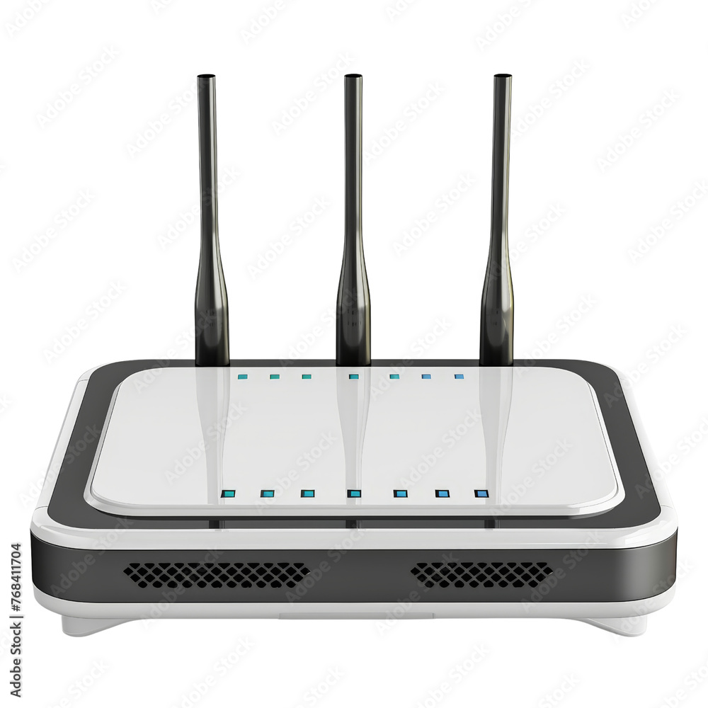 Network Router isolated on transparent background, cut out, png Stock ...