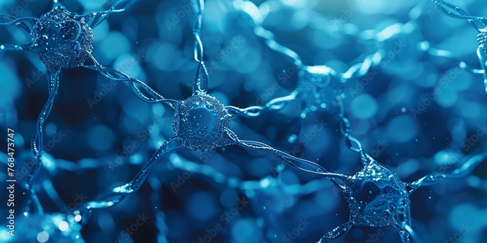 Texture of an atomic biological molecule. structure molecule background ...