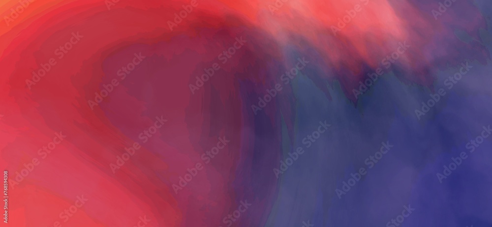 abstract red and dark blue watercolor painting background rough texture ...