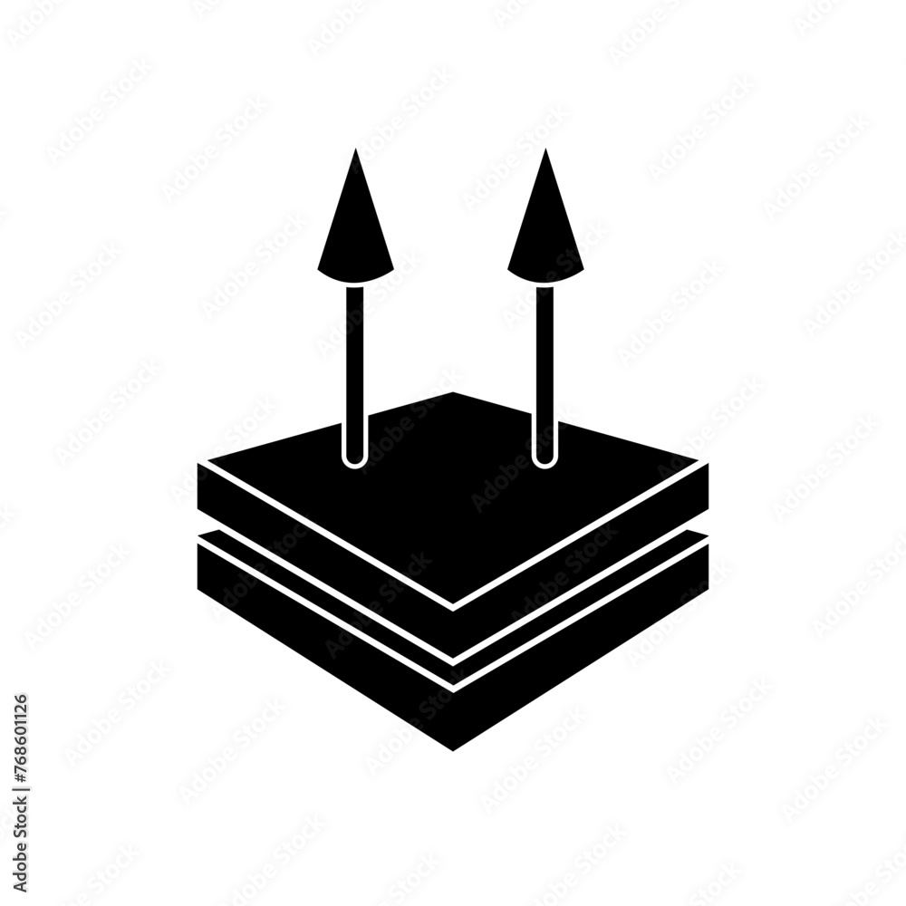 Launch Product Icon. Release New Commodity, Innovative Output Symbol ...