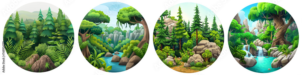 Biome clipart collection, symbol, logos, icons isolated on transparent ...