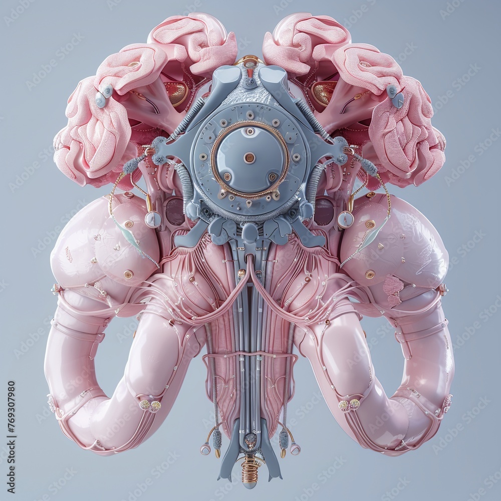 Ilustración de Stock Detailed Female Reproductive System Diagram ...