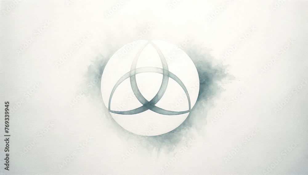 Triquetra. Holy Trinity symbol. Sacred geometry symbol on white background. Vector illustration ...