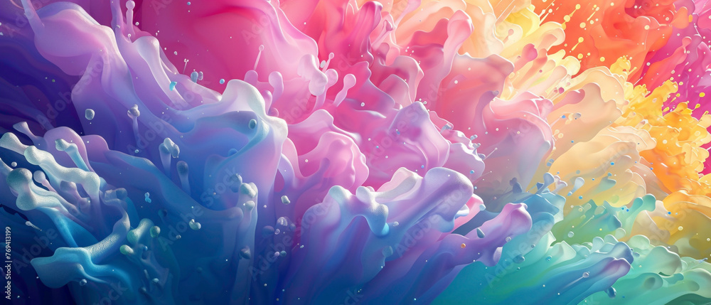 Explore the mesmerizing world of colors converging into a splendid ...