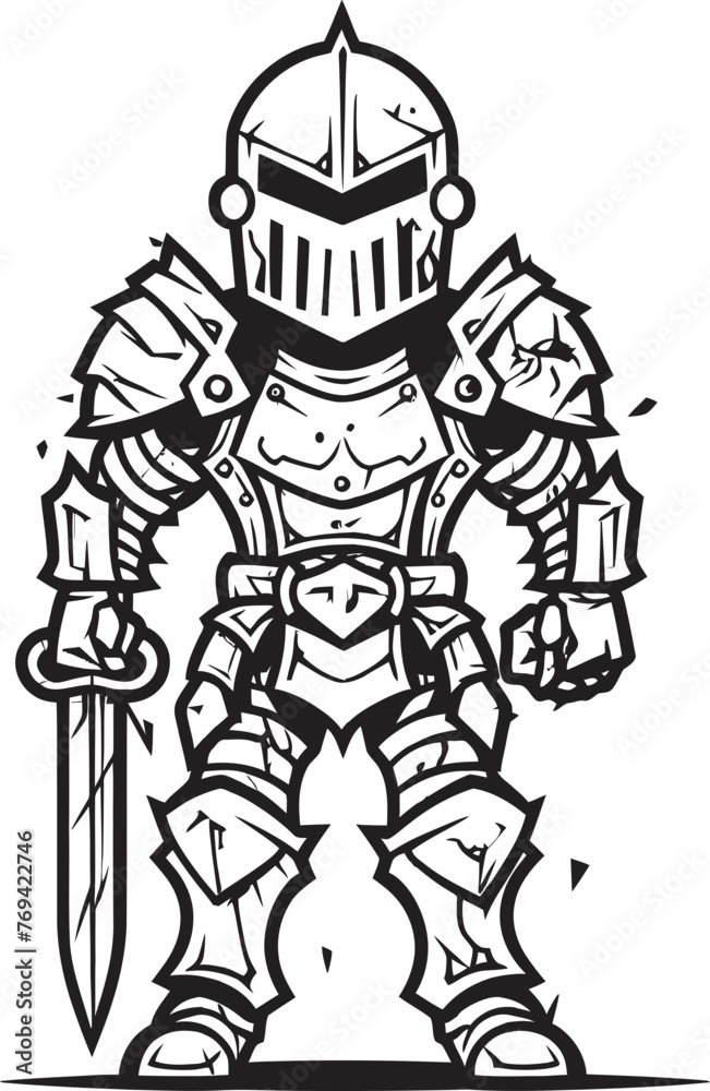 Sinister Crusader Zombie Knight Soldier Black Logo Design Wraith ...