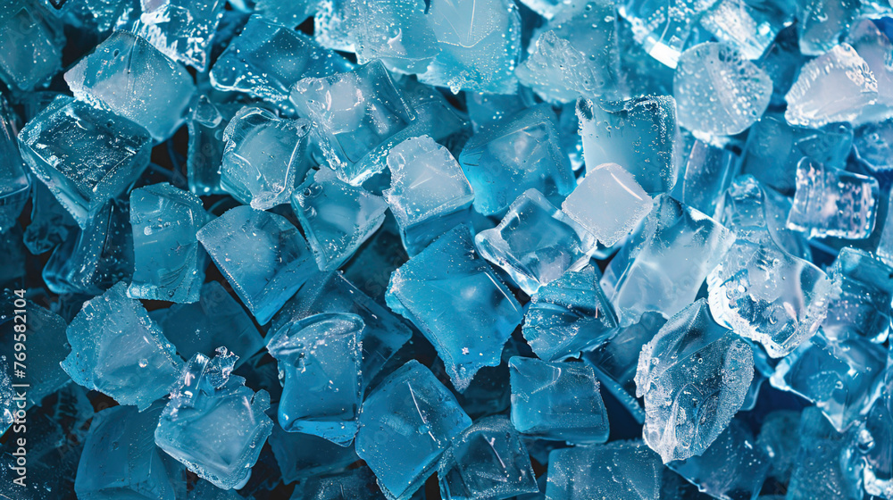 ice cubes background, blue color palette Stock Illustration | Adobe Stock