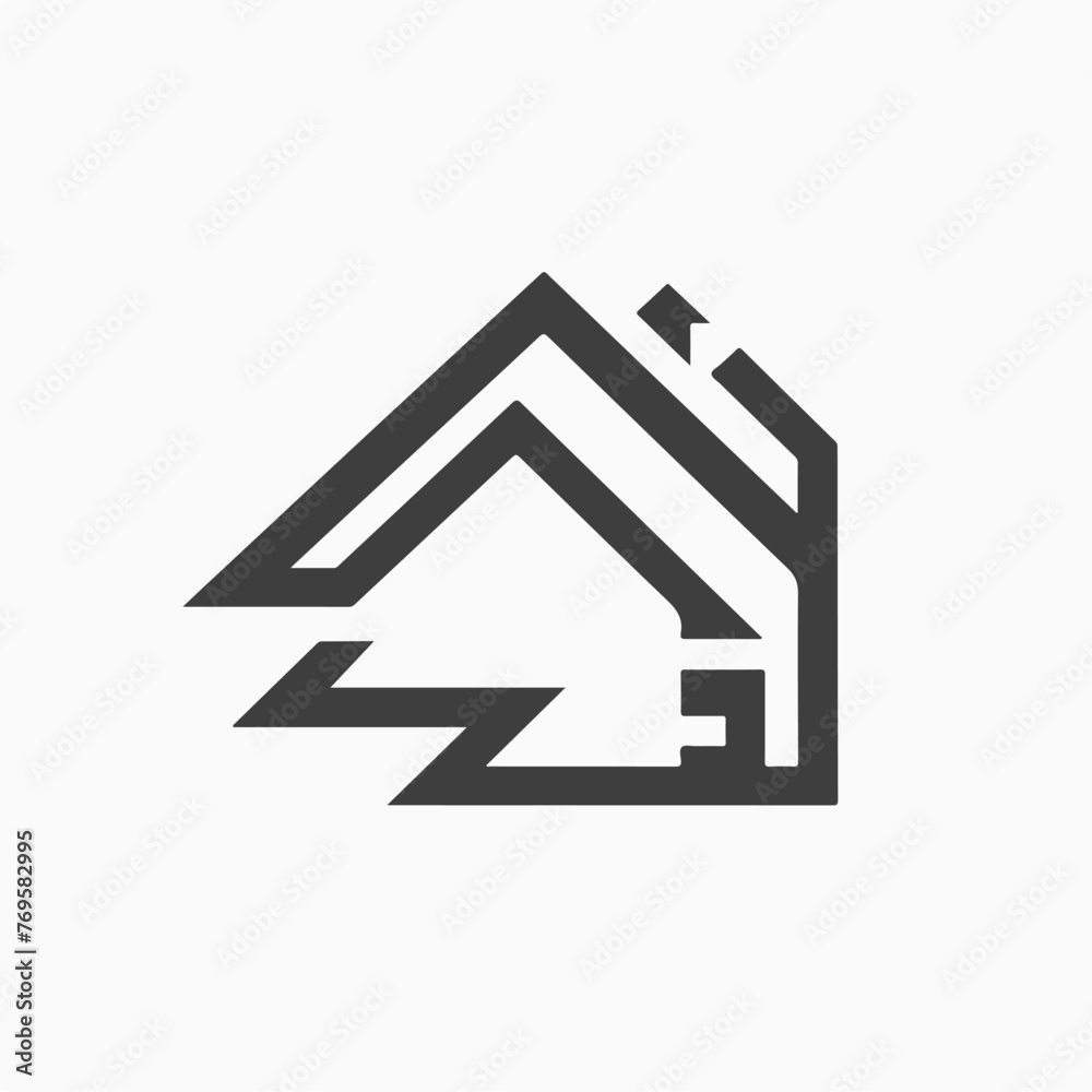 simple house logo design element Stock Vector | Adobe Stock
