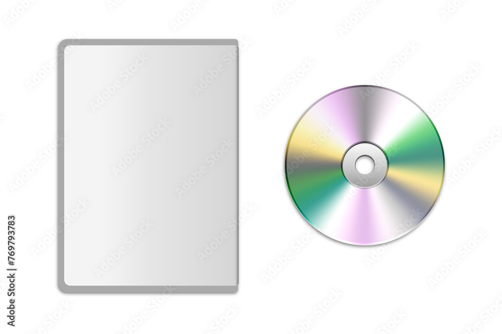 Blank CD and CD case mock up set. Clipping path included for easy ...