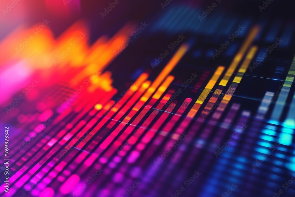 This close-up photograph showcases the vibrant colors and intricate ...