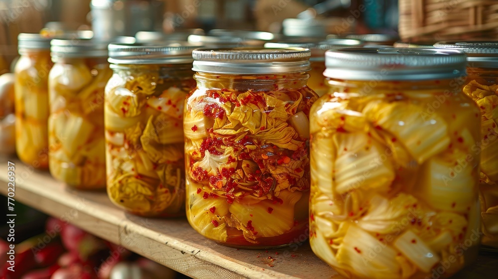 Kimchi is a traditional Korean side dish made from fermented vegetables ...