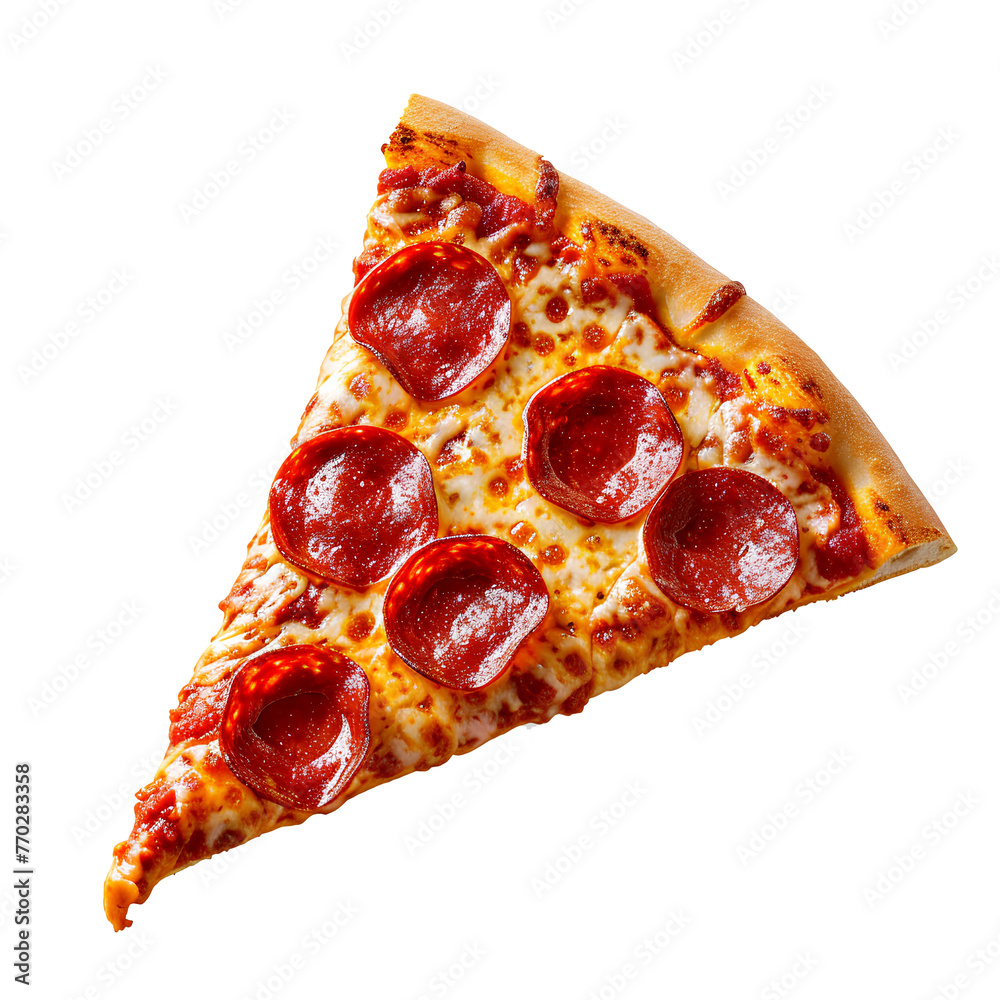 slice pizza isolated, transparent background white background no ...