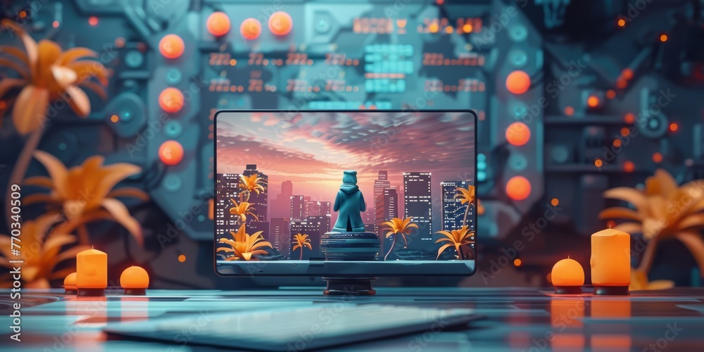 Playful 3D render of anthropomorphic, toy block-like dollar signs ...