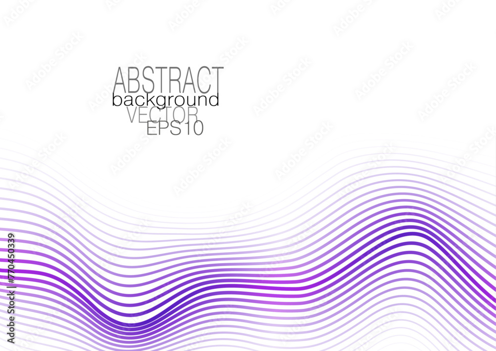 Saturated purple wave pattern. Abstract technology wavy lines. Squiggle ...