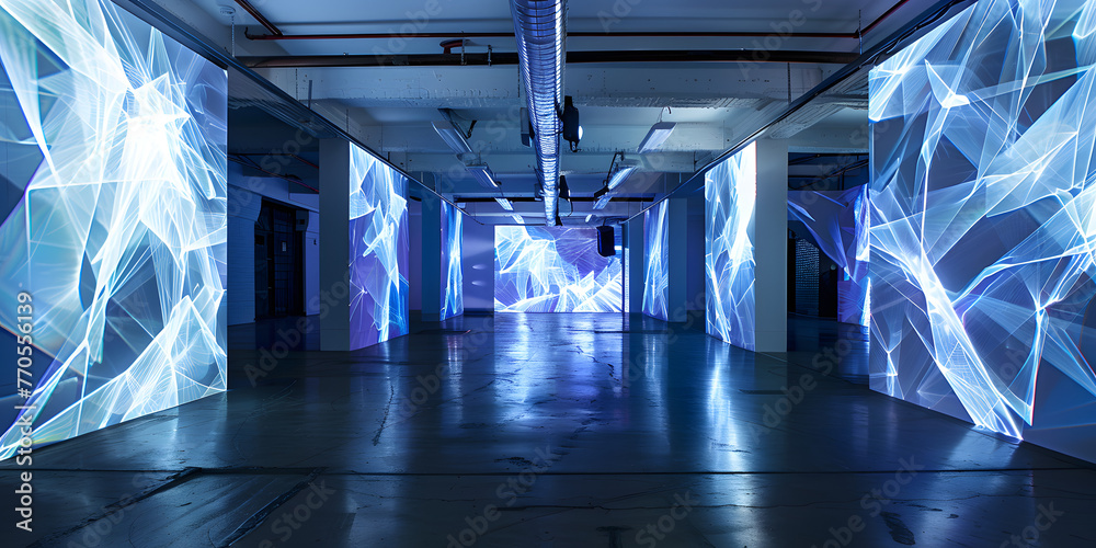 Abstract digital projection mapping onto irregular surfaces ...