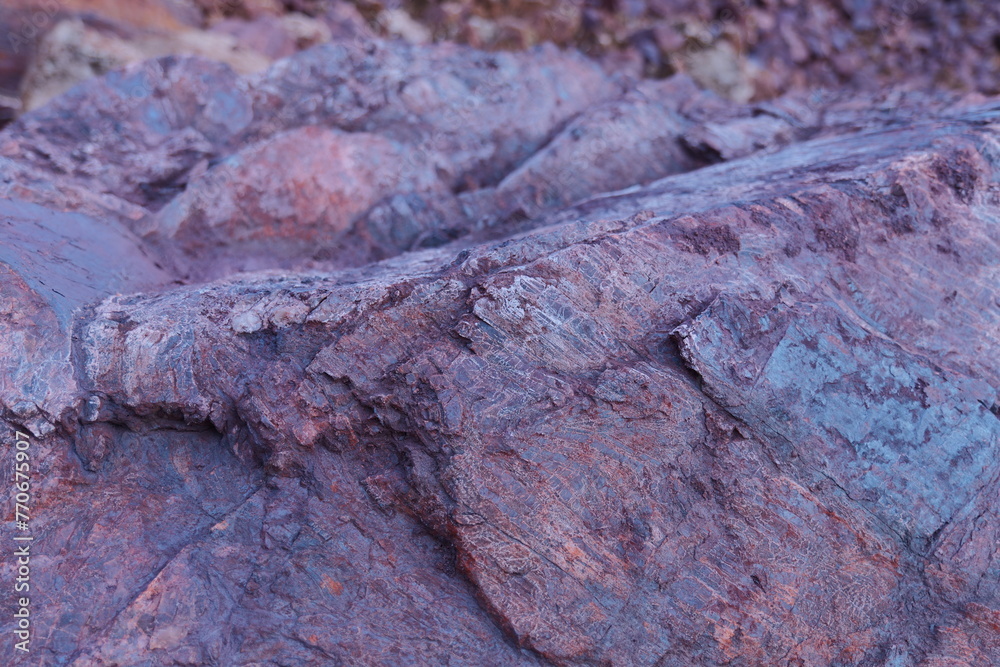Texture of huge iron ore stone, raw material, natural resource ...