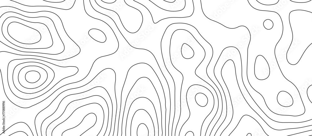 Abstract topographic map patterns, topography line map. The black on ...