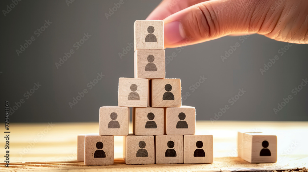 Title: "Team Building Pyramid" Art Description: A symbolic ...