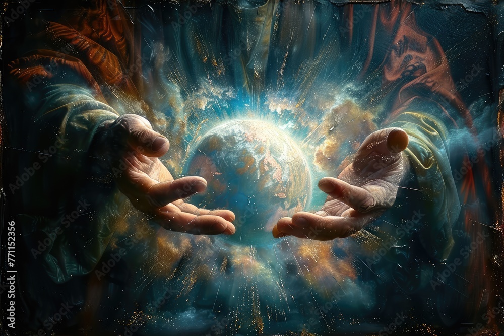 Divine creation narrative, biblical concept of God creating the world ...