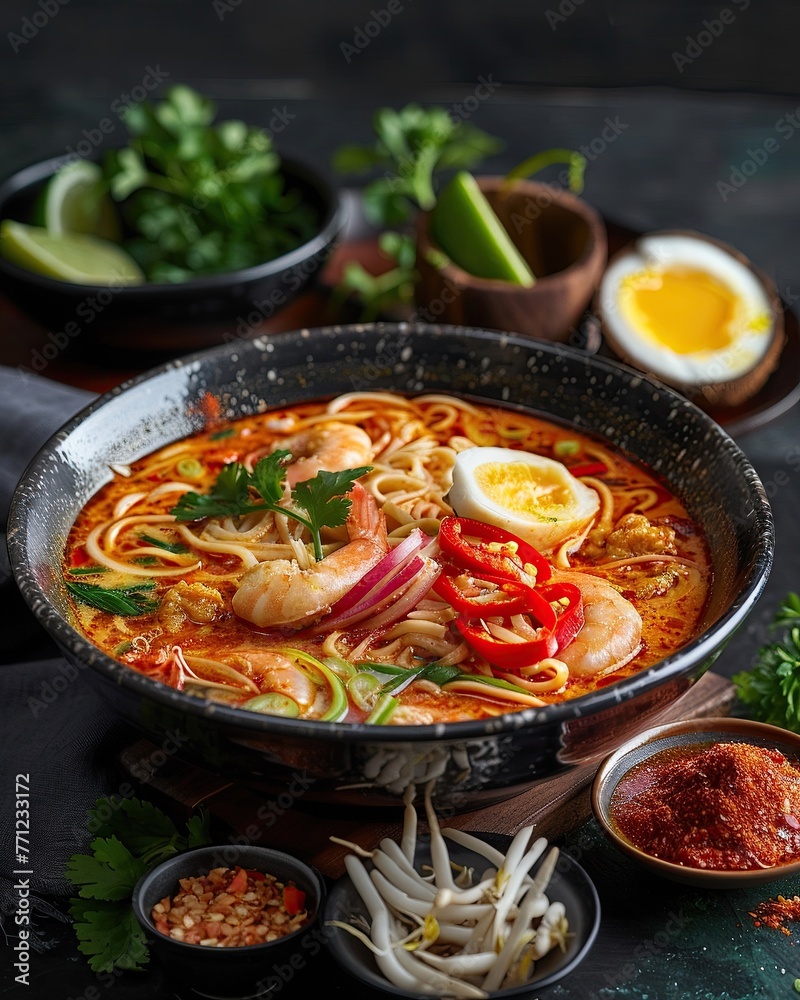 Malaysian Laksa, a spicy noodle soup thats a harmonious blend of ...