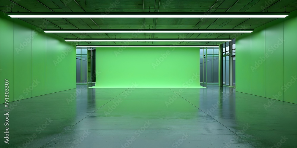 Designing a Professional Virtual Studio Setup with a Green Screen for a ...