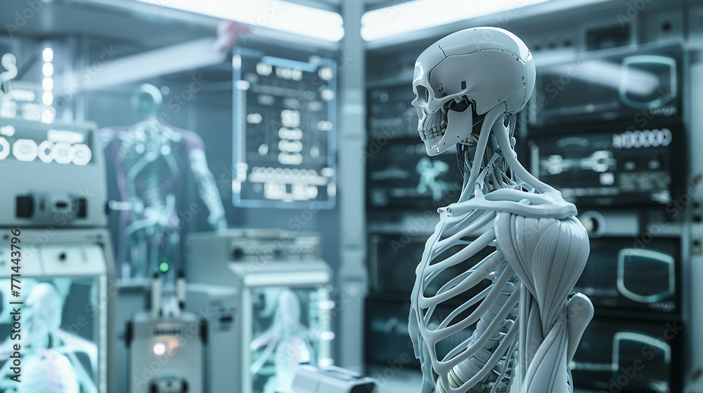 Biomechanic professional, human upper body, smart work environment ...