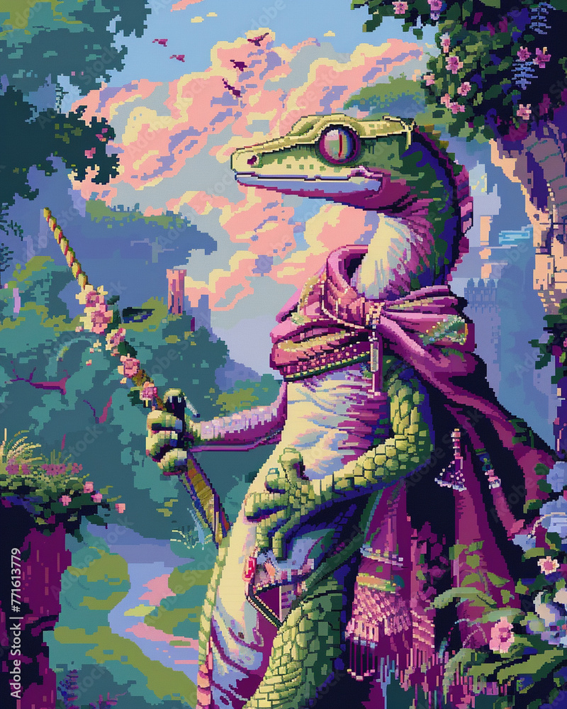 An enchanted gecko, dressed in local Arabic finery, reveals the secret ...
